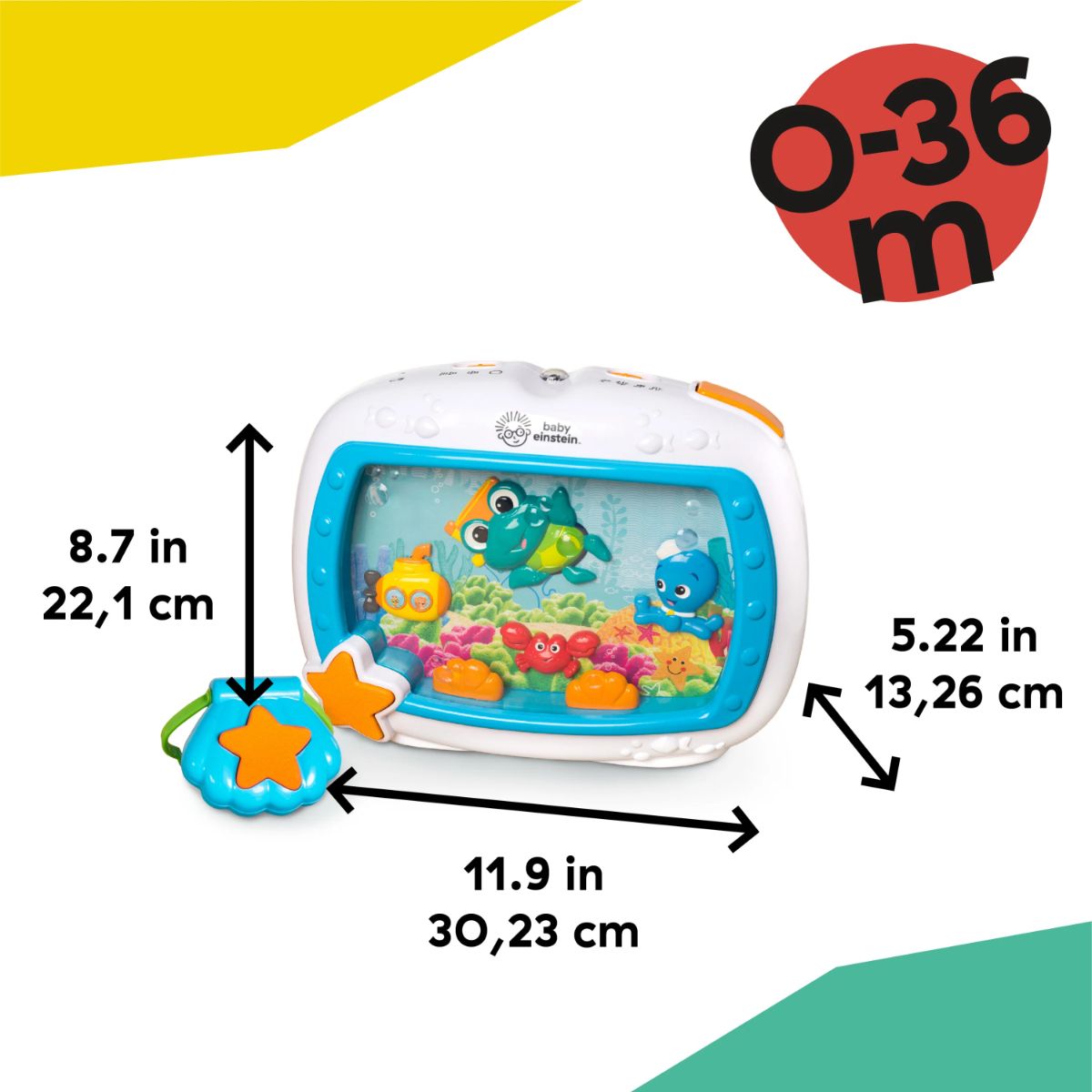 Baby Einstein Sea Dreams Soother Musical Crib Toy and Sound Machine ...