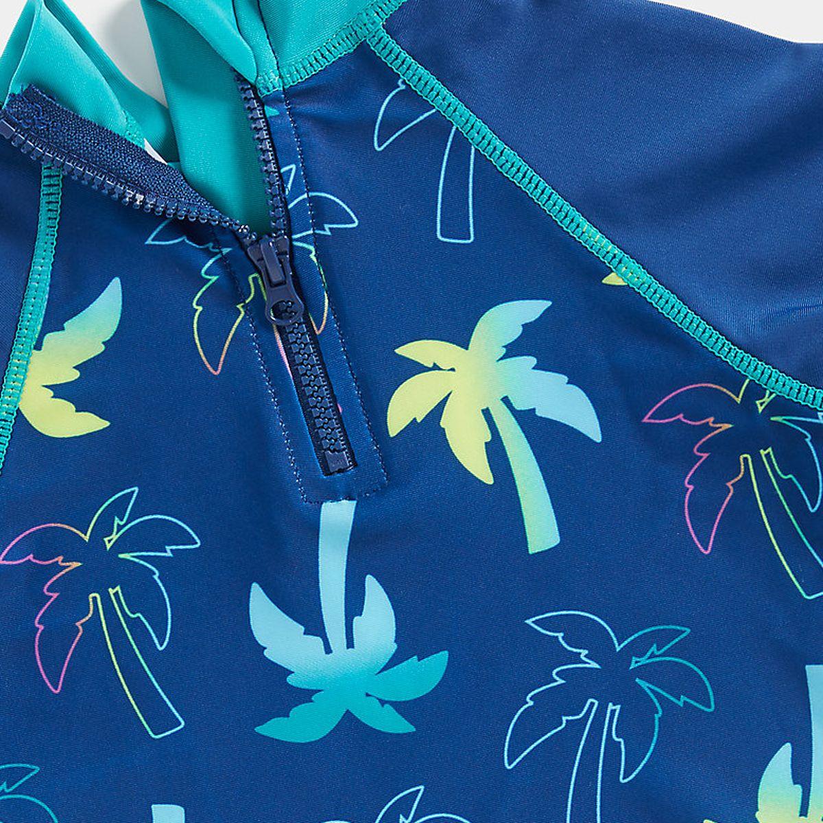 Mothercare Baby Boy Swimwear All Over Print Palm Tree Rash Vest And ...