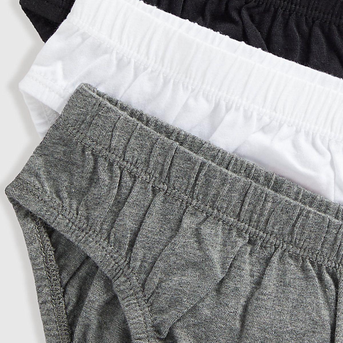 Mothercare Boy Black Grey and White Briefs - 5 Pack | Mothercare 👶