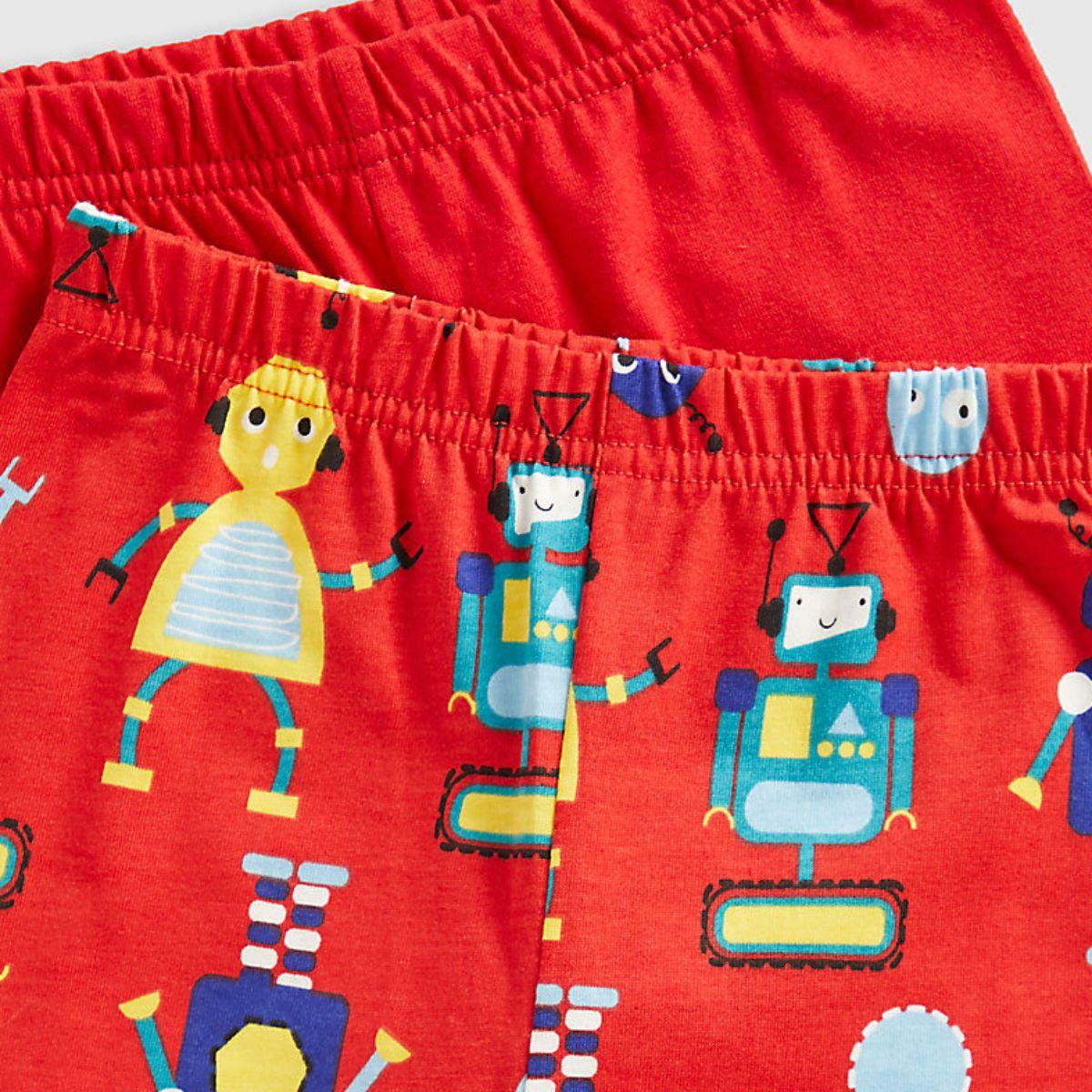 Mothercare Boy Mixed Sleeve Long Leg Robot Pyjamas - 2 Pack | Mothercare 👶