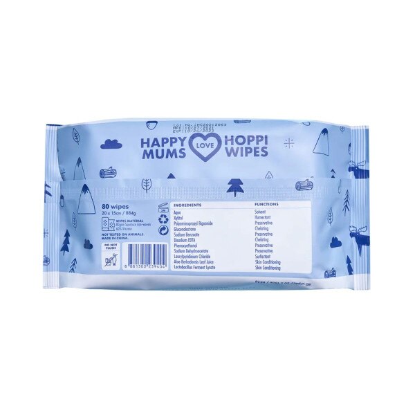 Hoppi Glacier Water Wipes 80s (2-In-1 Bundle) | Mothercare 👶