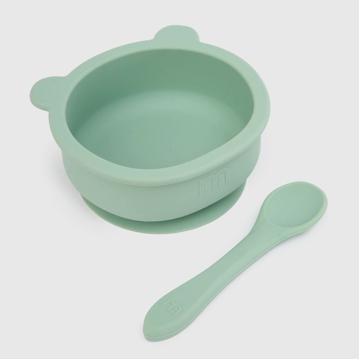 Mothercare Silicone 1St Set Bowl Bib Spoon - Mint | Mothercare SG