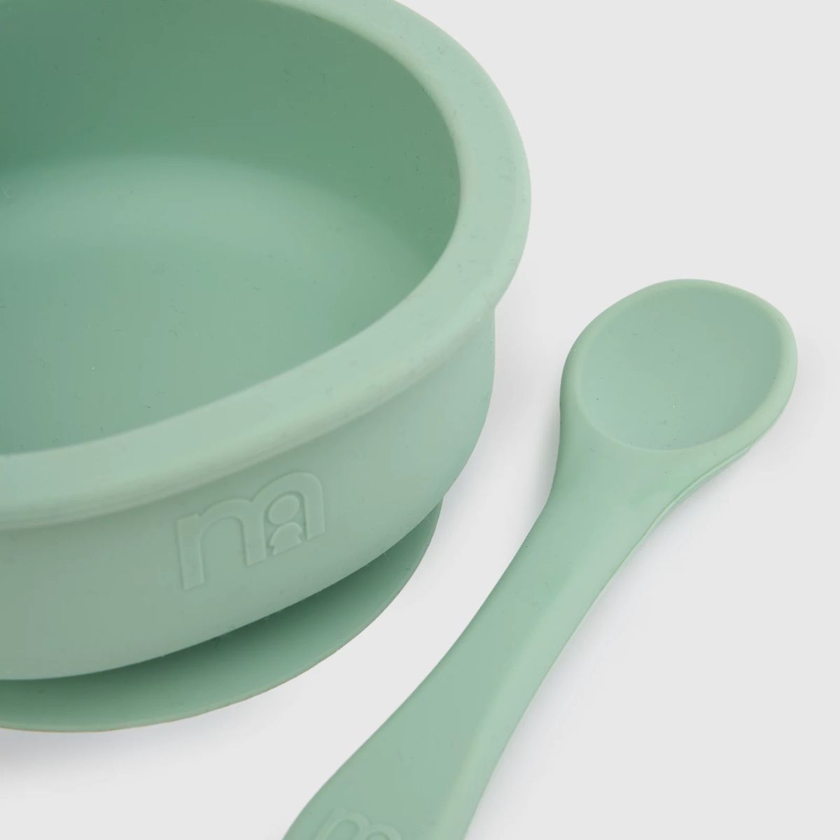 Mothercare Silicone 1St Set Bowl Bib Spoon - Mint | Mothercare SG