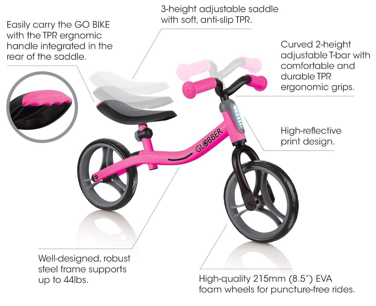 Globber Go Bike V2 - Neon Pink | Mothercare 👶