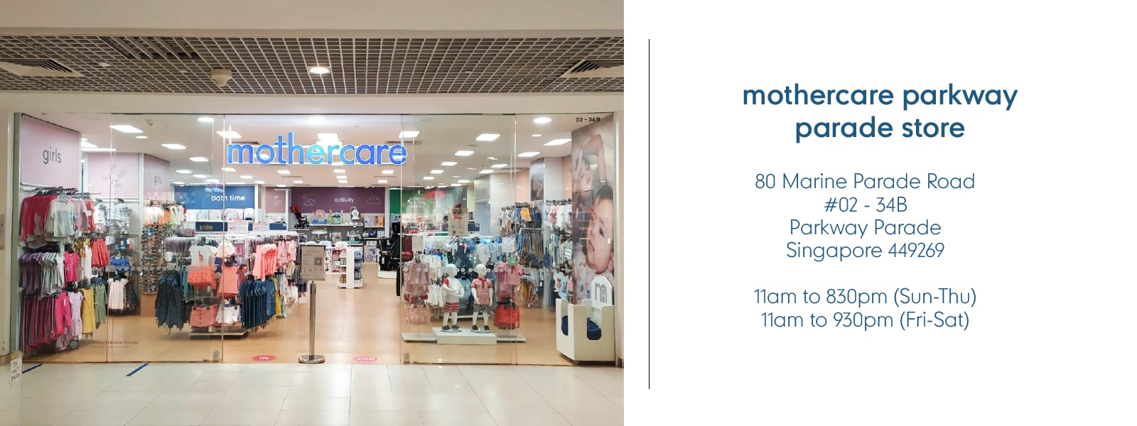 Baby Clothing Store | Find a Mothercare Store in Singapore 👶